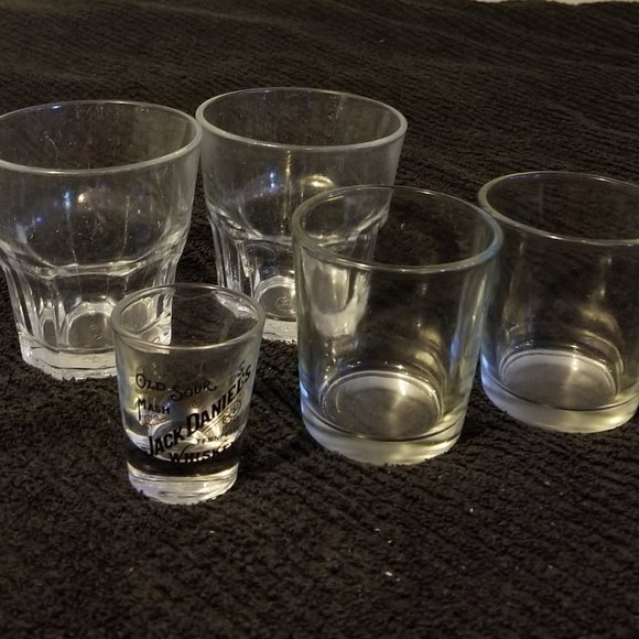 Kitchen | Five Assorted Glass Bar Glasses | Poshmark